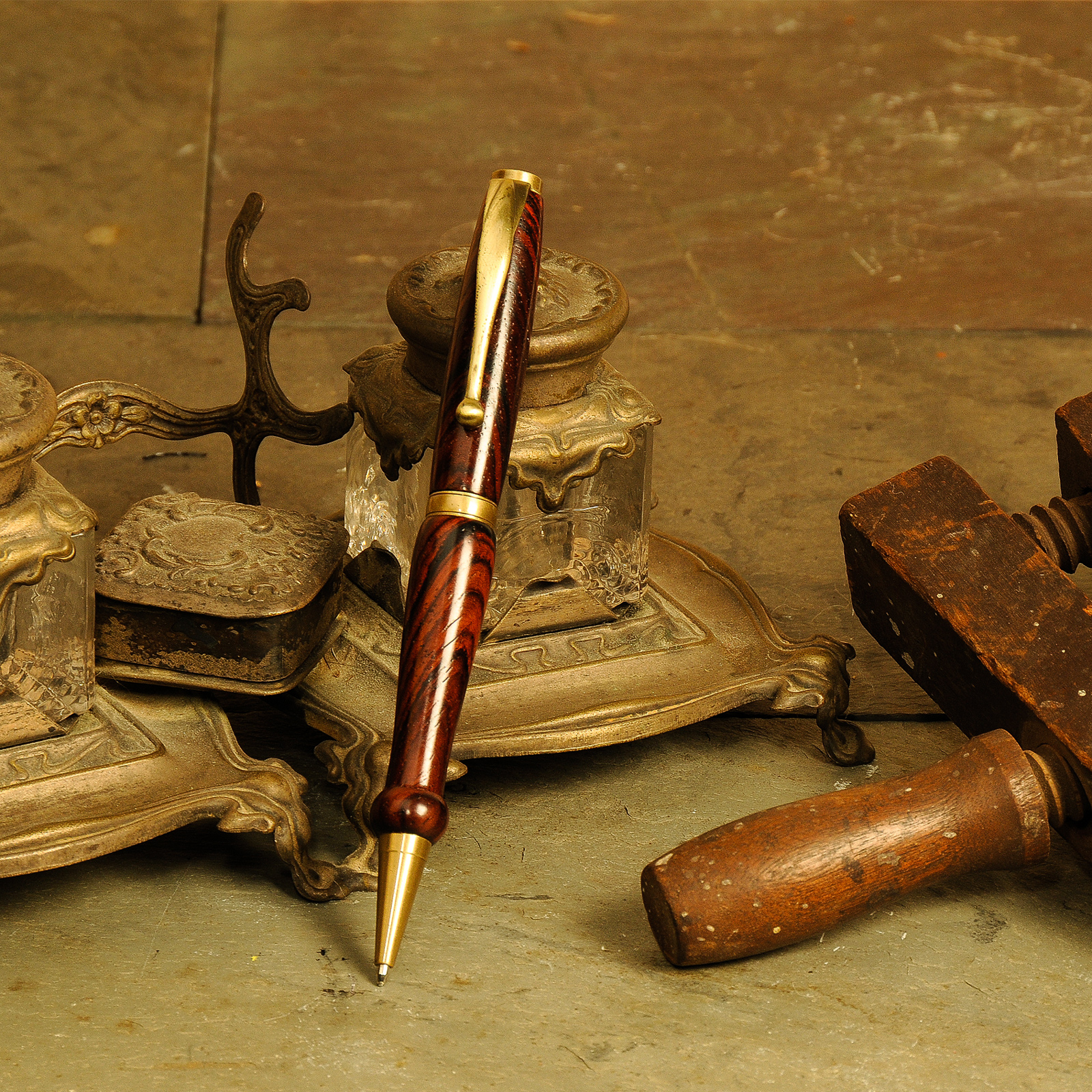 Comfort Antique Brass Twist Pen Kit at Penn State Industries