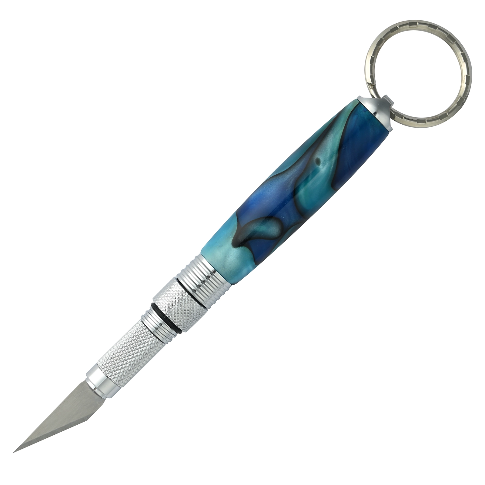 Classic Hobby Knife Keychain Kit in Chrome at Penn State Industries